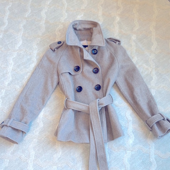 Zara | Jackets & Coats | Zara Basic Wool Pea Coat | Poshmark